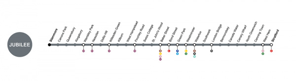 Jubilee Line map - London Blog